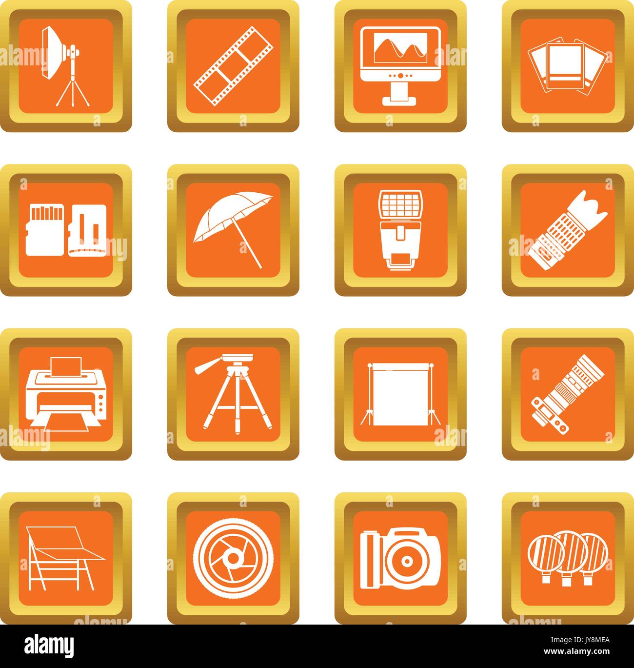 Orange reflector Stock Vector Images - Alamy