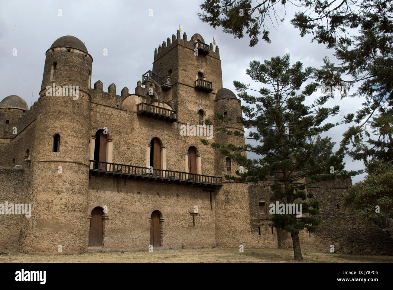 King Fasiladas Castle Gondar Ethiopia, royal enclosure, gondar, Built ...