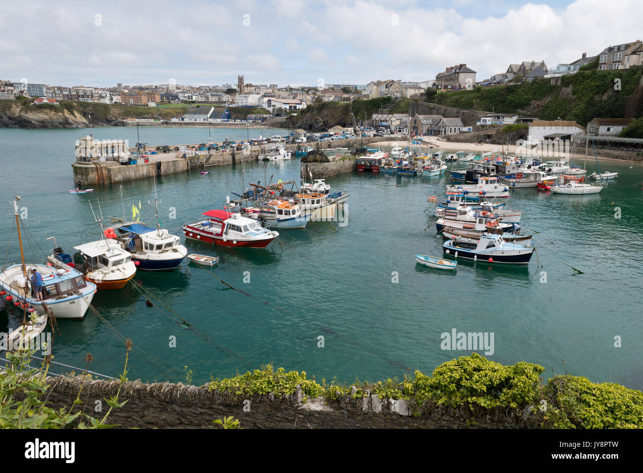 Newquay town centre hi-res stock photography and images - Alamy