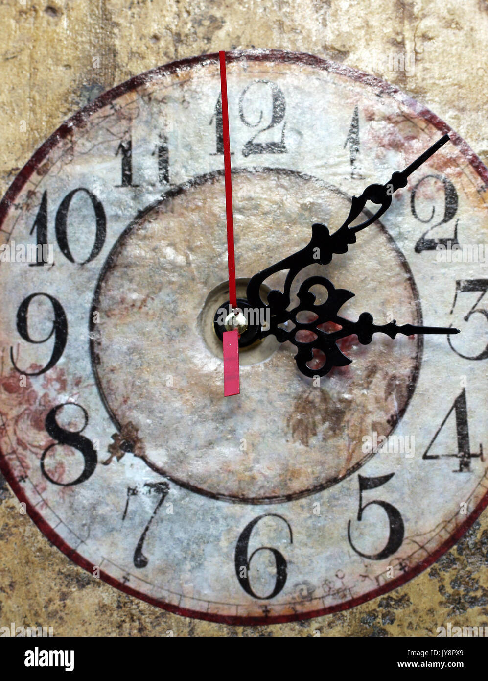 old clock closeup vintage background Stock Photo - Alamy