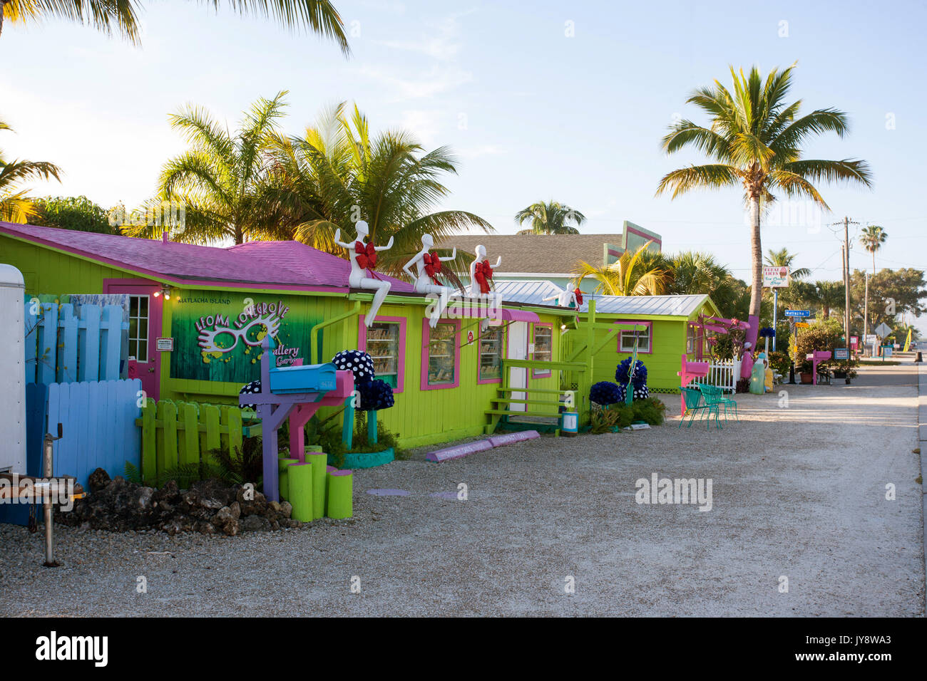 Art District in Matlacha, Florida, US Stock Photo - Alamy