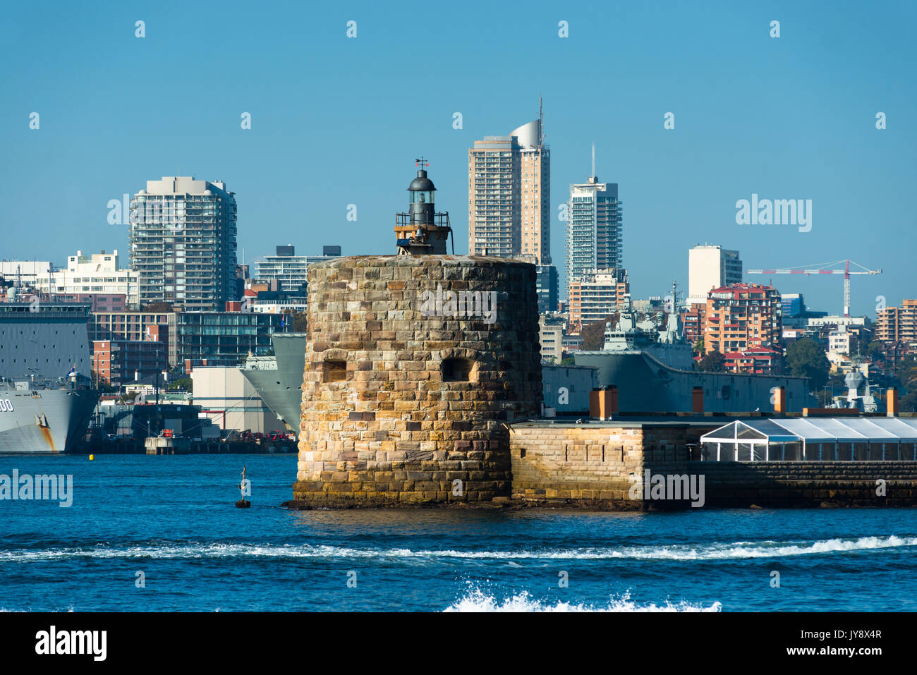 Fort Denison on Pinchgut Island in Sydney, New South Wales, Australia ...