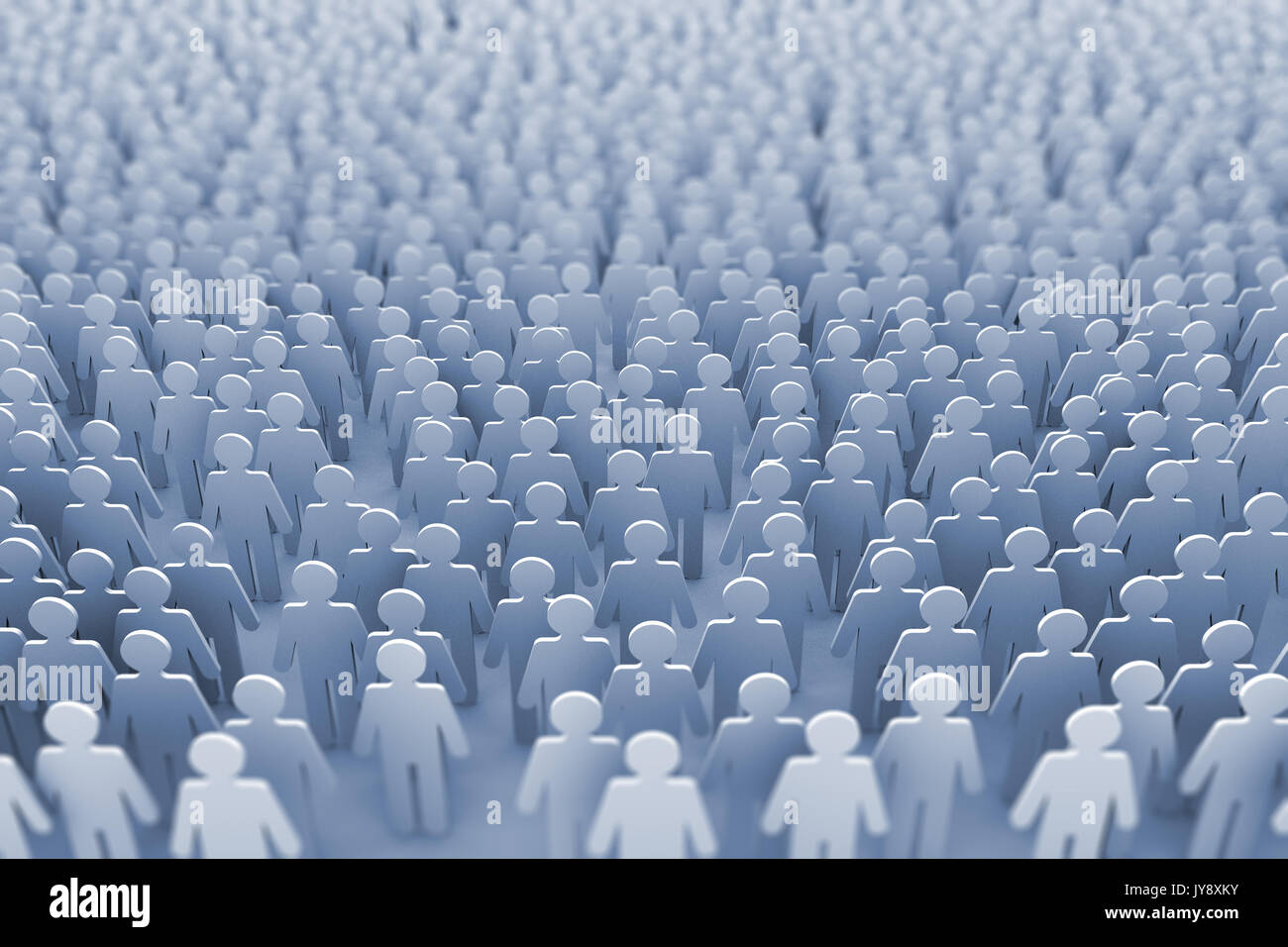 Large Group Of Stick People