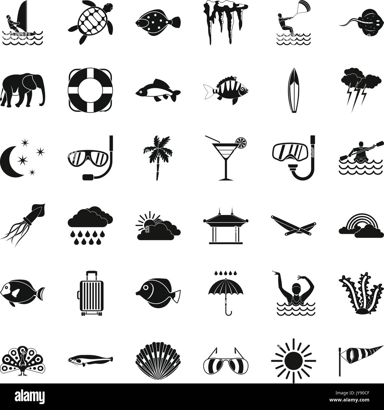 Diving mask snorkel sun Cut Out Stock Images & Pictures - Alamy