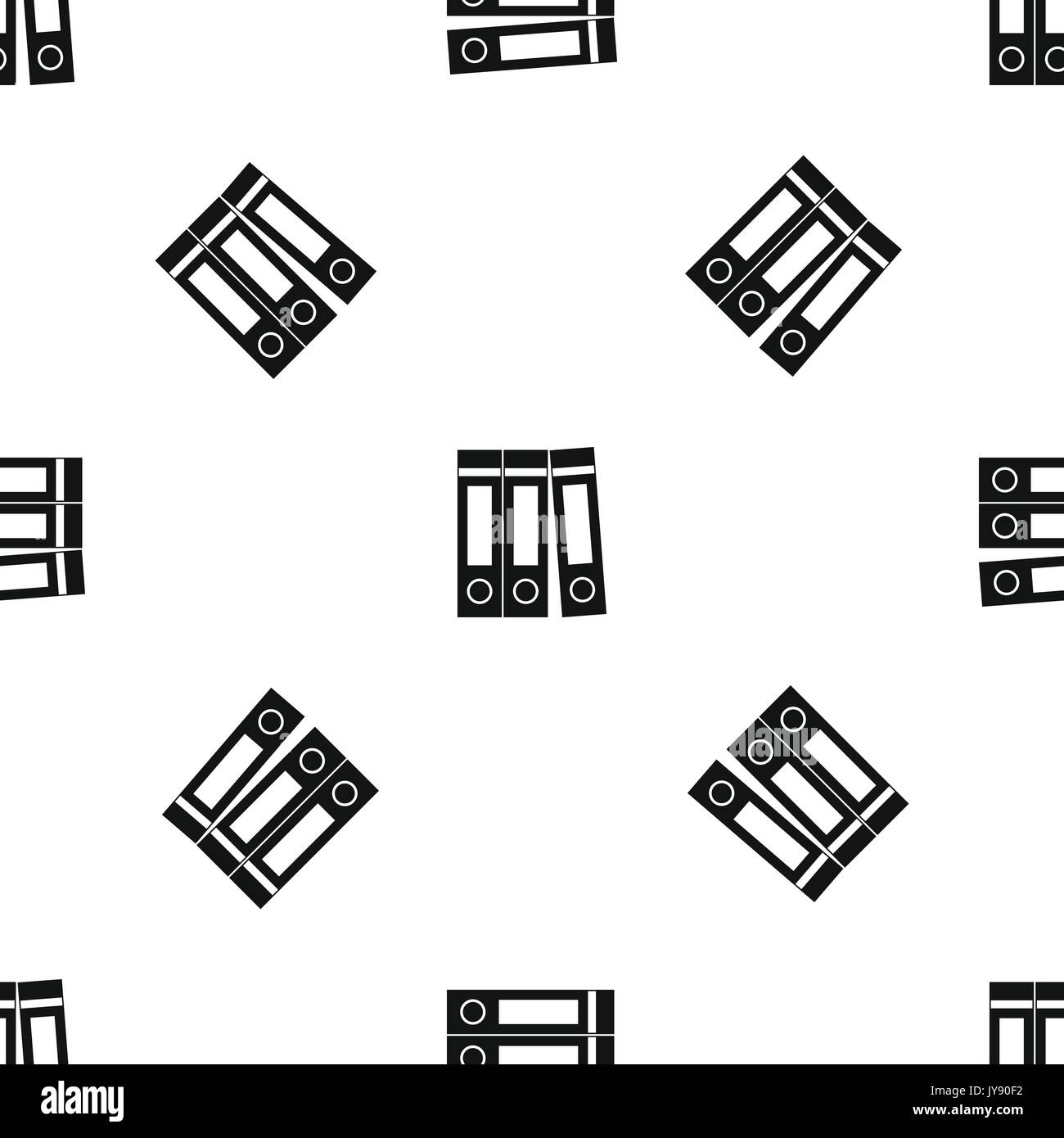 Office folders with documents pattern seamless black Stock Vector Image ...