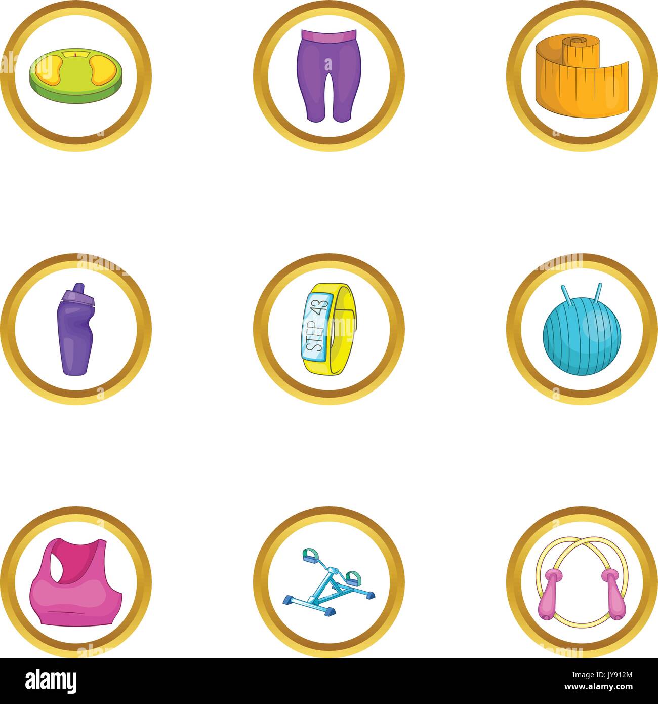 Health icons set, cartoon style Stock Vector Image & Art - Alamy