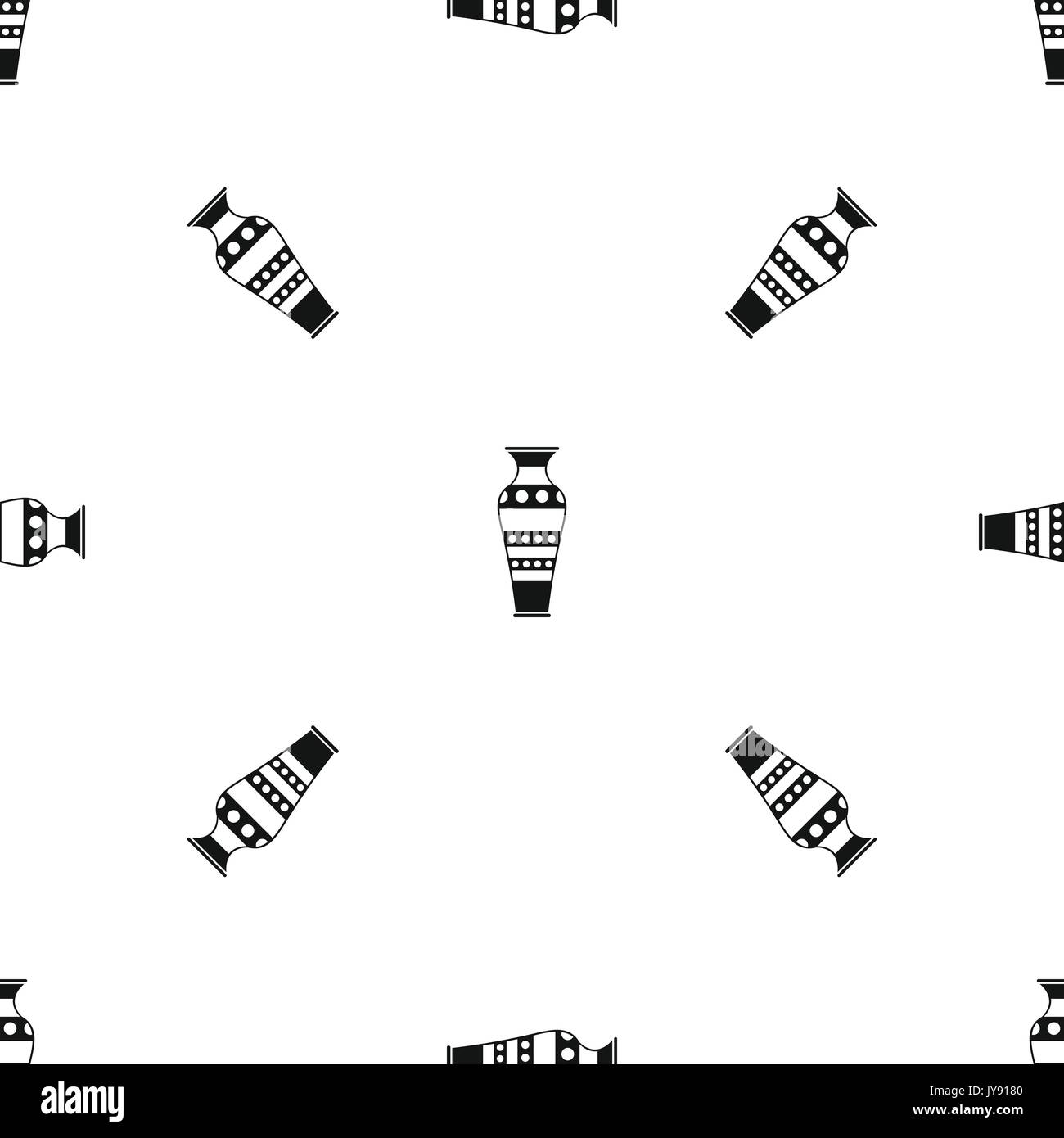 Egyptian vase pattern seamless black Stock Vector Image & Art - Alamy