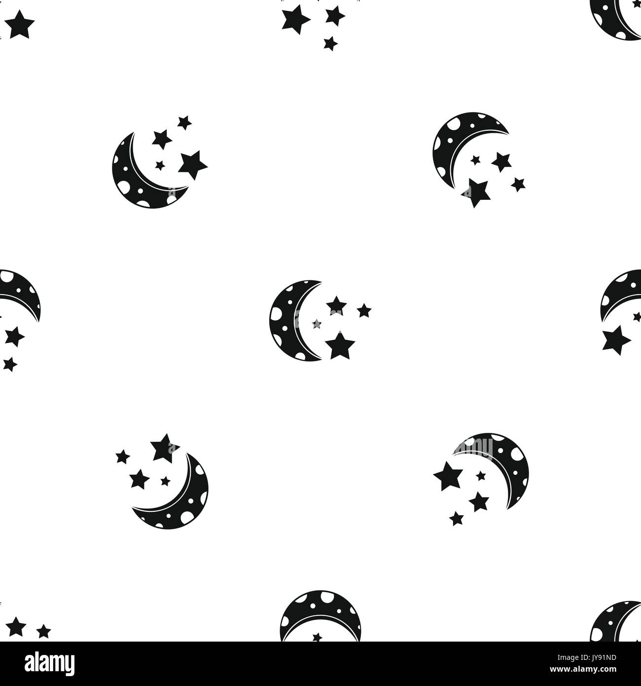 Starry night pattern seamless black Stock Vector Image & Art - Alamy