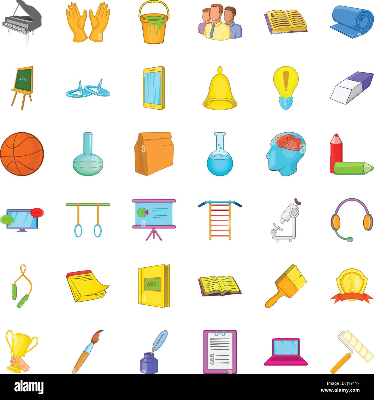 Good education icons set, cartoon style Stock Vector Image & Art - Alamy