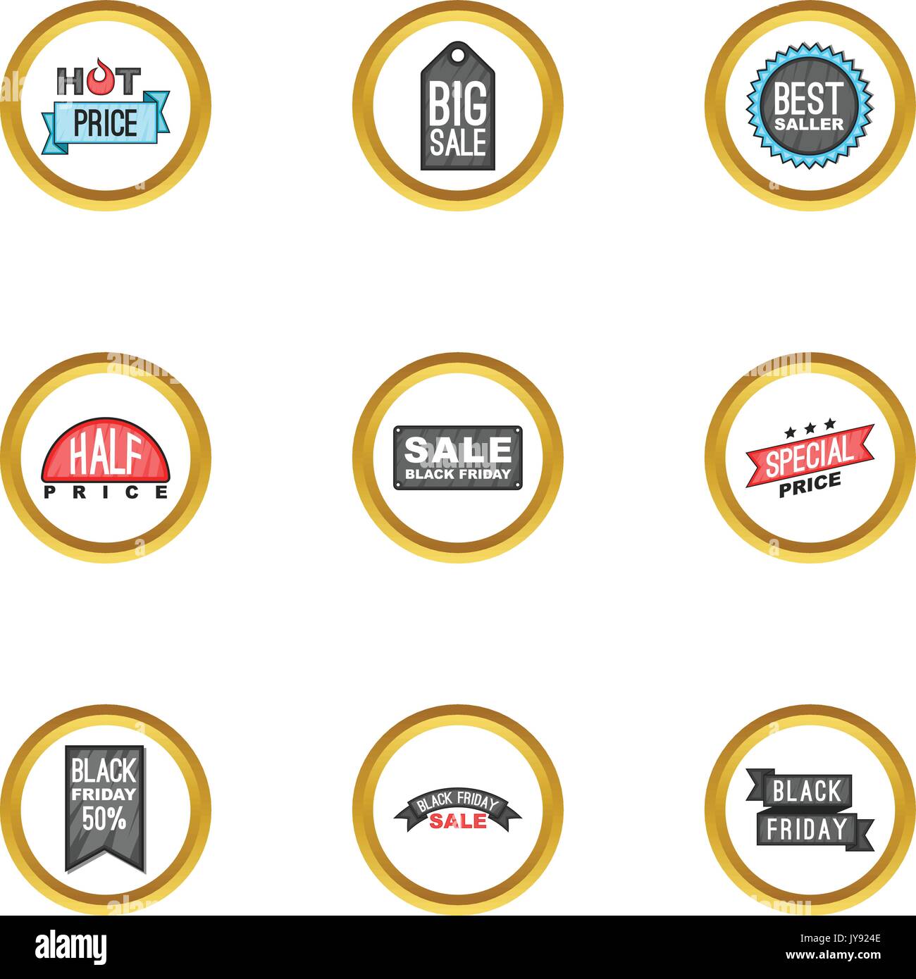 Promotion icons set, cartoon style Stock Vector Image & Art - Alamy