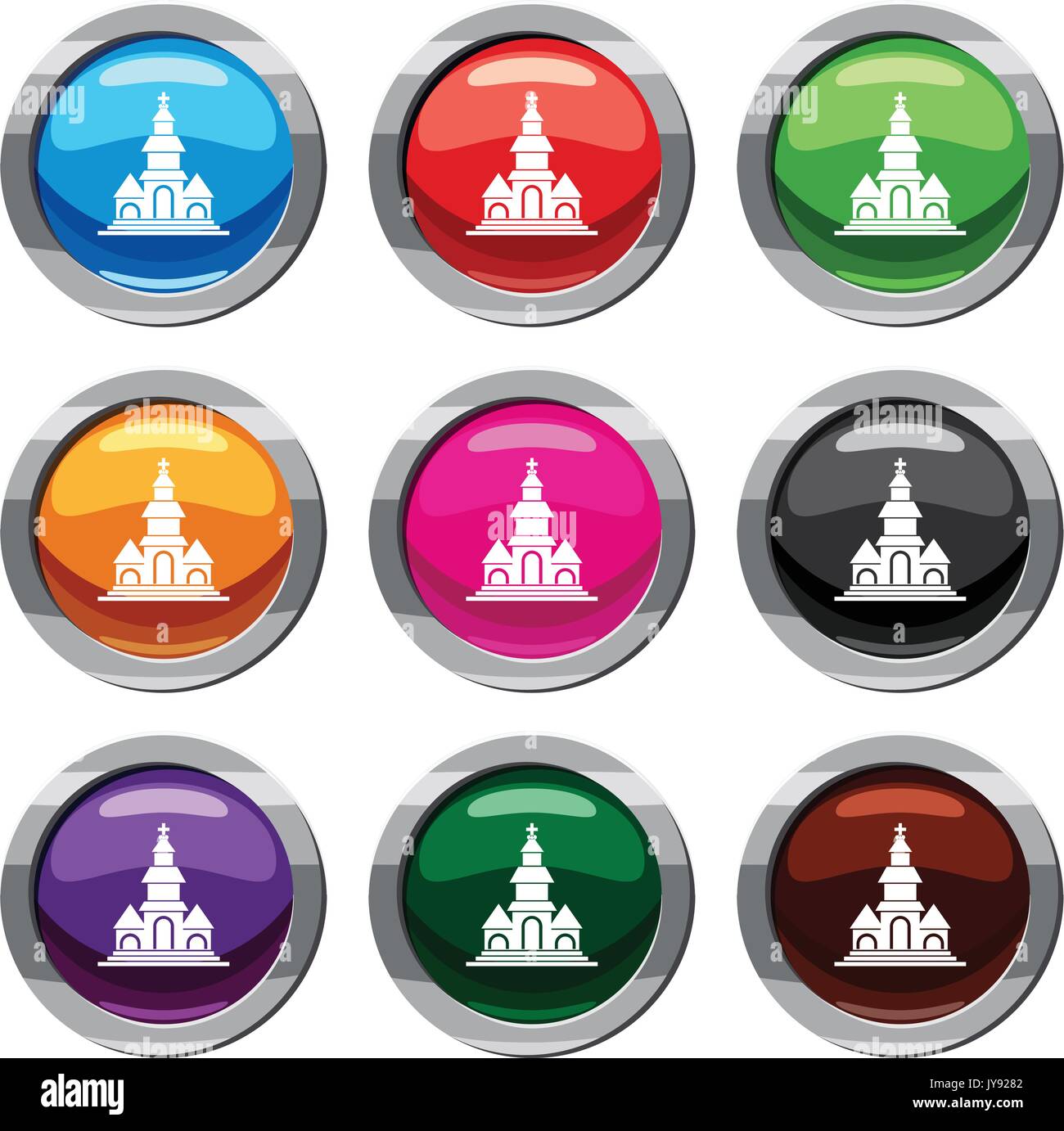 Church set 9 collection Stock Vector Image & Art - Alamy