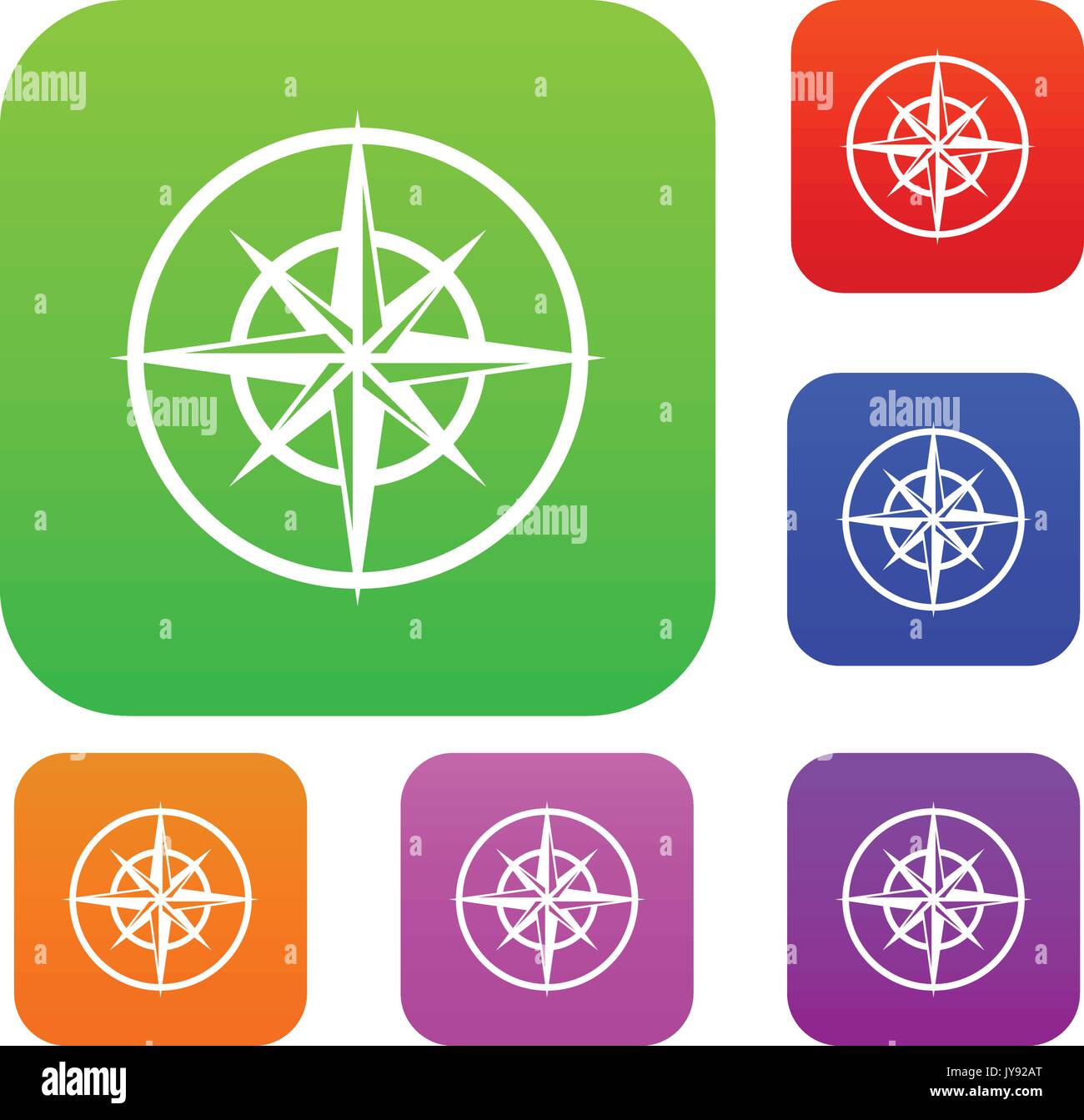 Sign of compass to determine cardinal directions Stock Vector Image ...