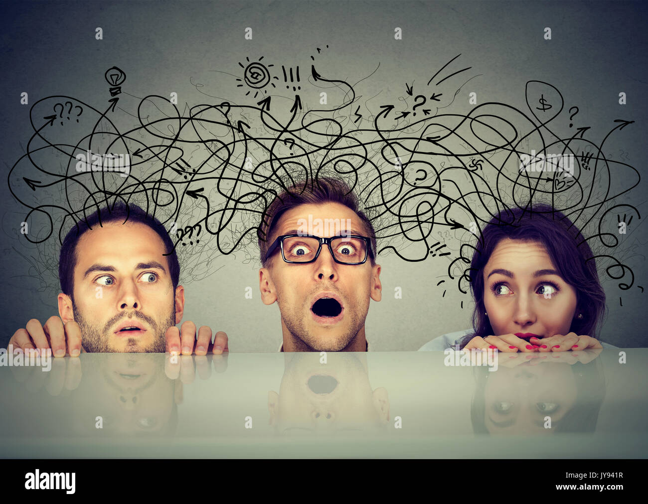 Suspicious looking group hi-res stock photography and images - Alamy