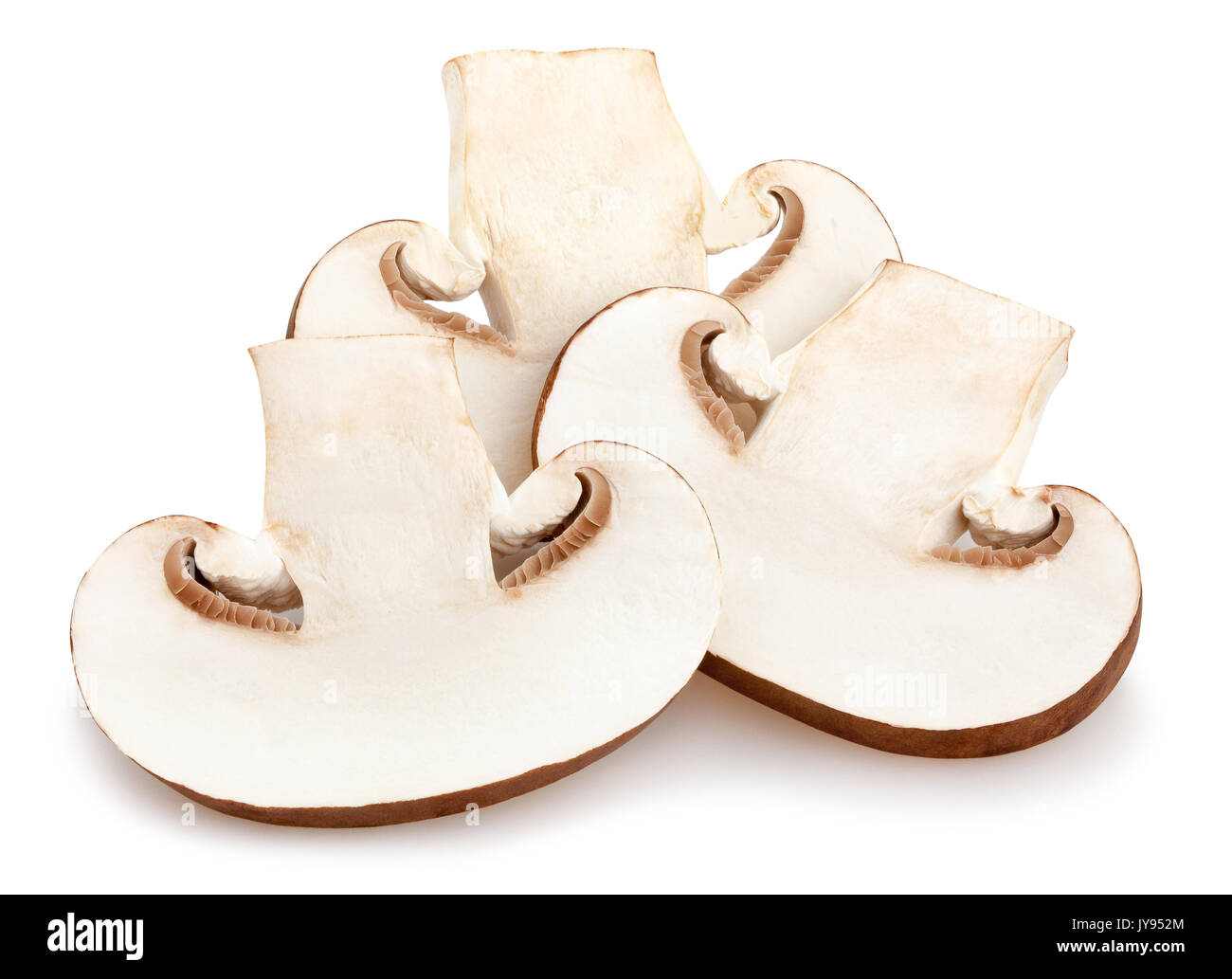 Champignon slices Cut Out Stock Images & Pictures - Alamy