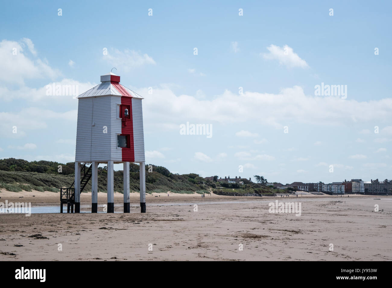 Low Lighthouse on the beach at Burnham on Sea, Somerset Stock Photo - Alamy