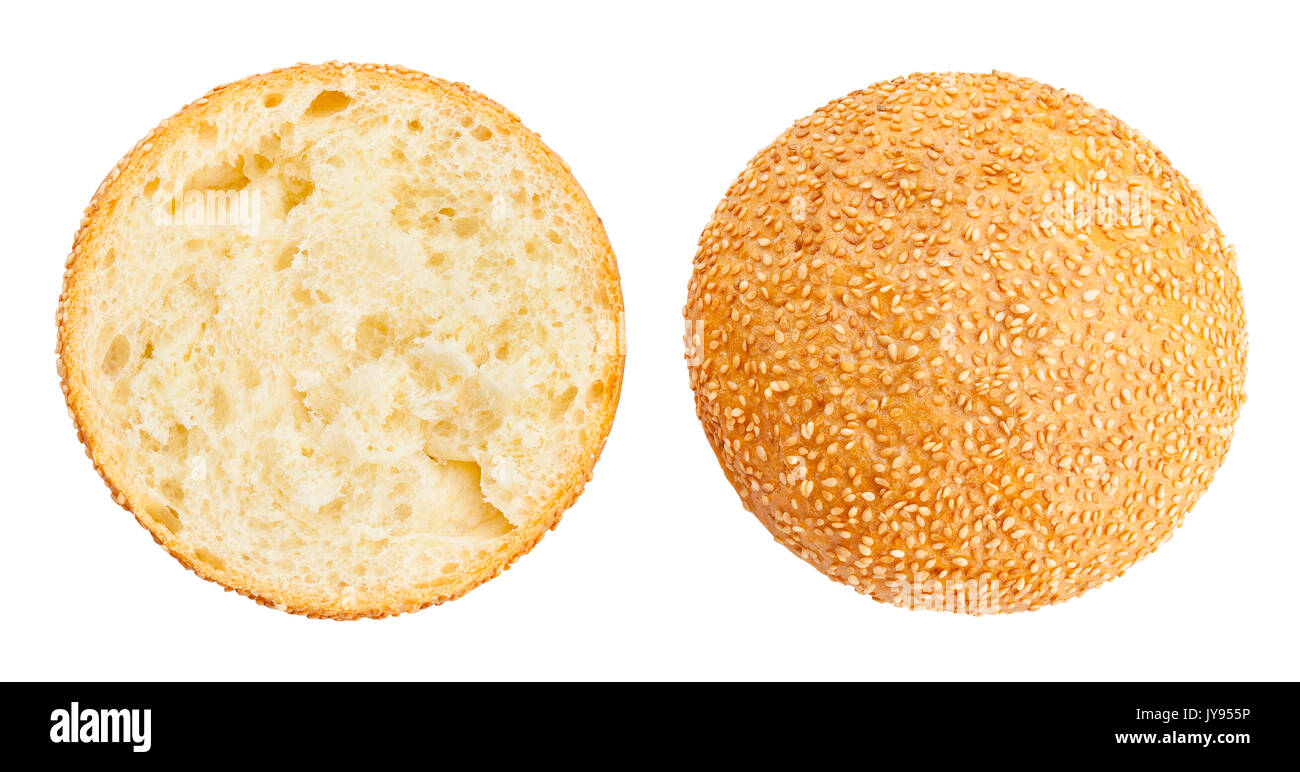 Hamburger Bun Top View