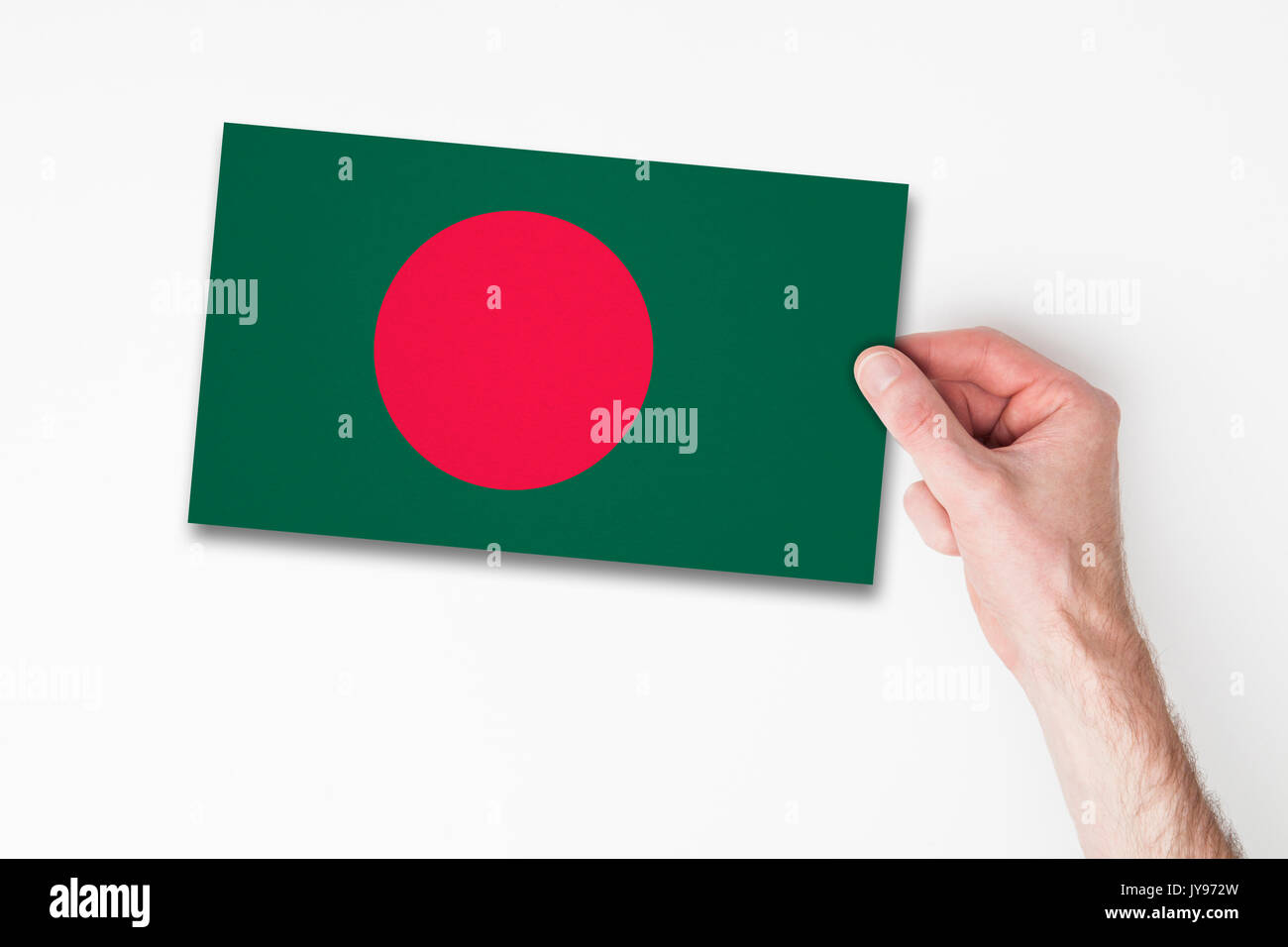 Male hand holding bangladesh flag Stock Photo - Alamy