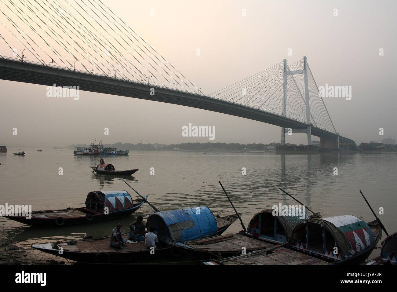 Hooghly River Kolkata - A must visit place in Kolkata Stock Photo - Alamy