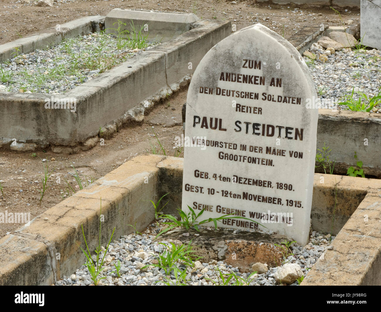 Tombstone On German Cemetery Stock Photos & Tombstone On German ...