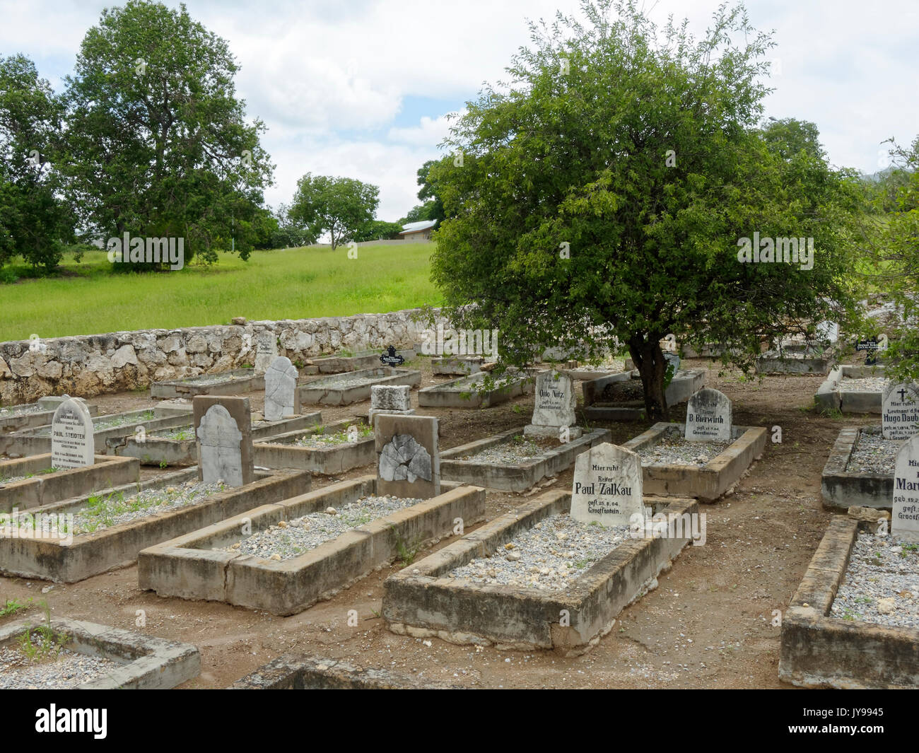 Graves on German military cemetery (colonial era, protection force) in ...