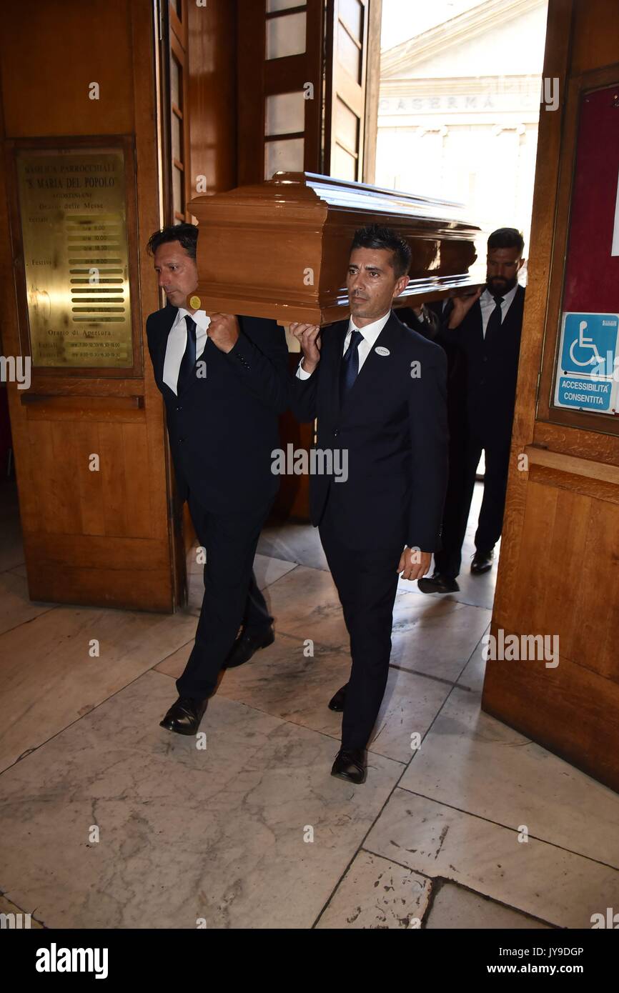 The funeral of Italian actress Elsa Martinelli at the Church of Santa ...
