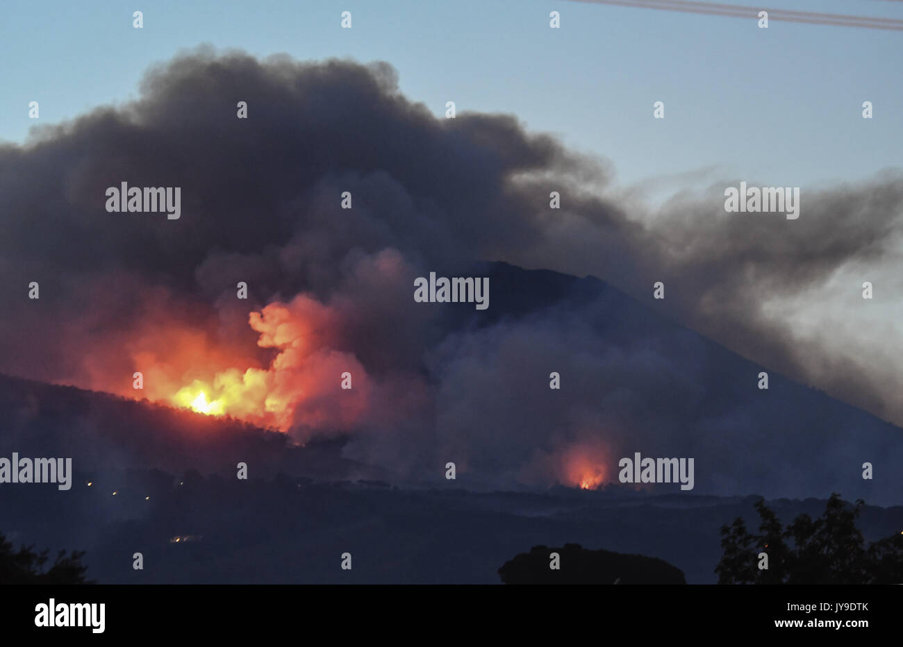 Italian firefighters have been battling numerous separate blazes on the ...