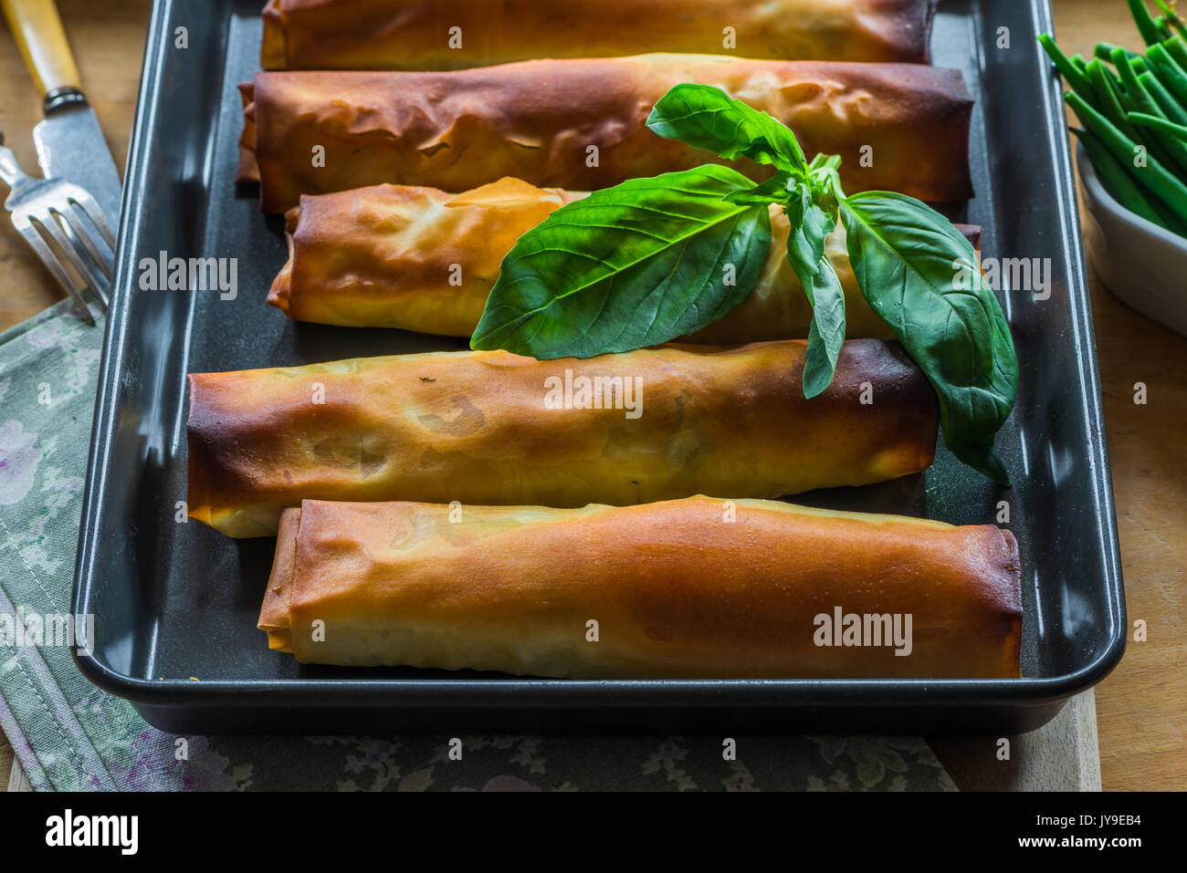 Filo pastry parcel hi-res stock photography and images - Alamy