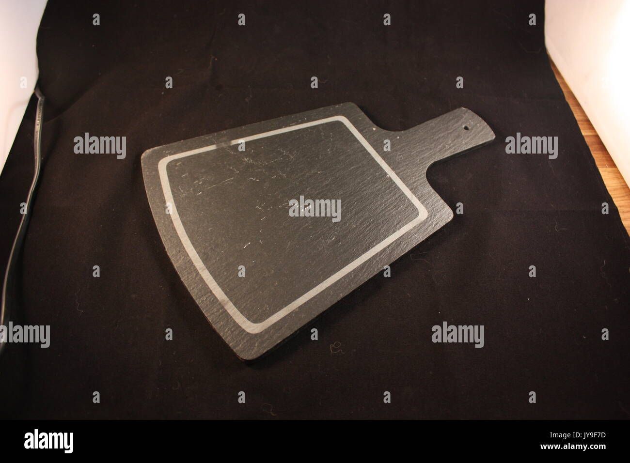Slate chopping board Stock Photo - Alamy