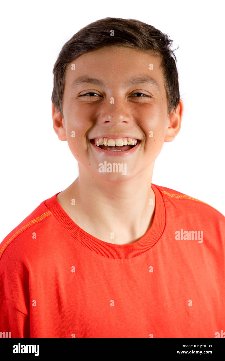 Smiling boy 14 hi-res stock photography and images - Alamy