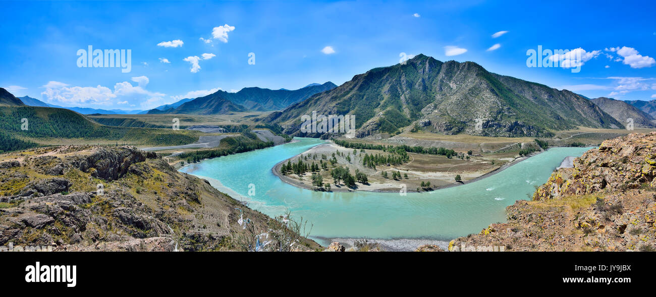Altai mountains beautiful river katun hi-res stock photography and ...