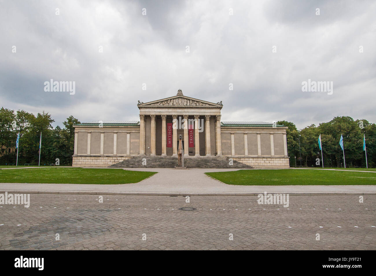 Neo classical palace Munich Bavaria southern Germany Europe Stock Photo ...
