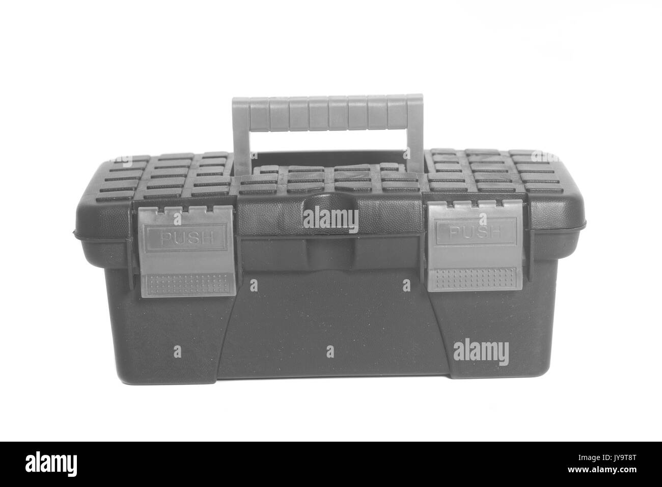 Black Tool Box Isolated On White Background Stock Photo - Alamy
