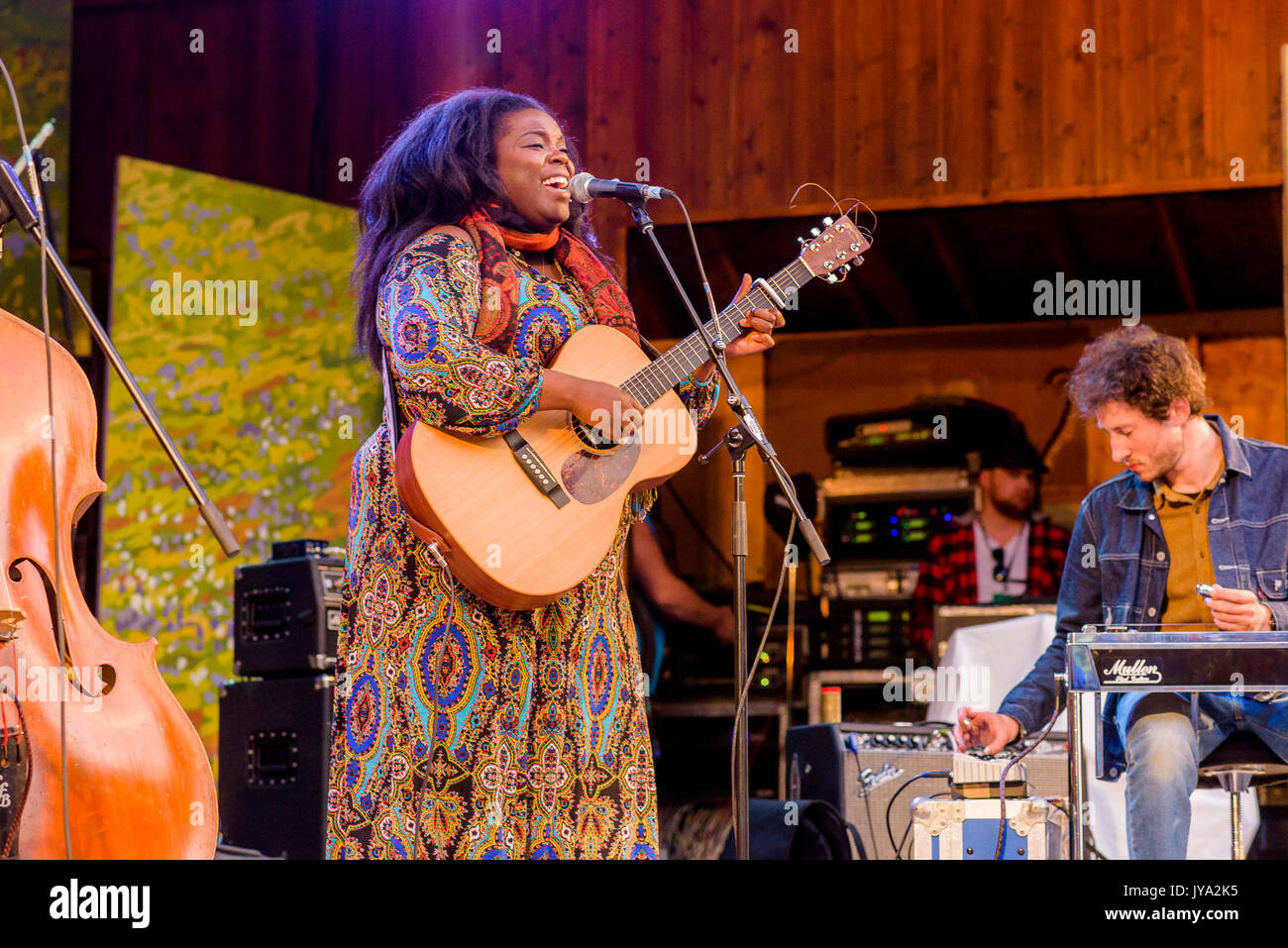 Yola Carter performs at Canmore Folk Music Festival, Canmore, Alberta ...