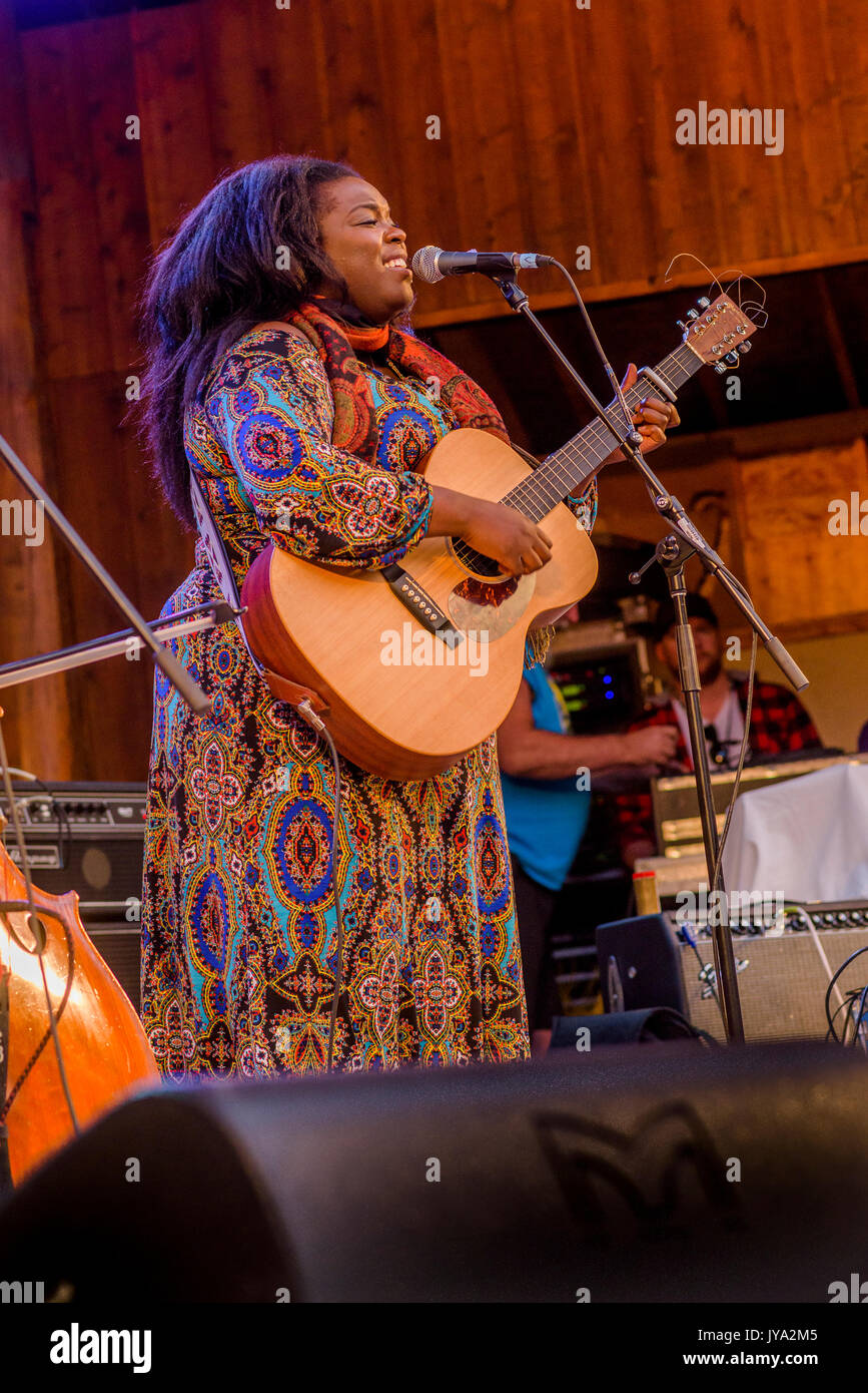 Yola Carter performs at Canmore Folk Music Festival, Canmore, Alberta ...