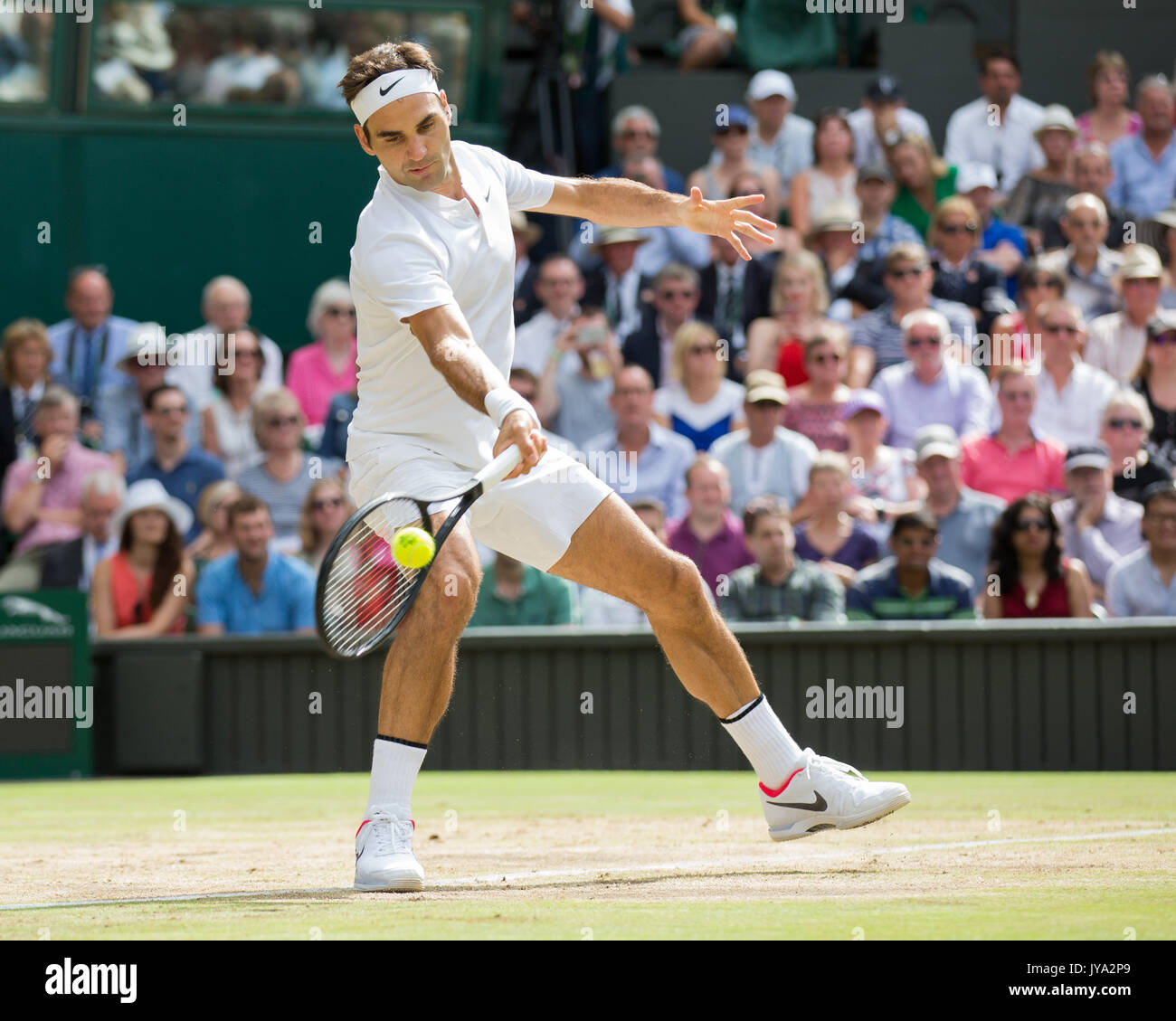 Roger federer on grass hi-res stock photography and images - Alamy