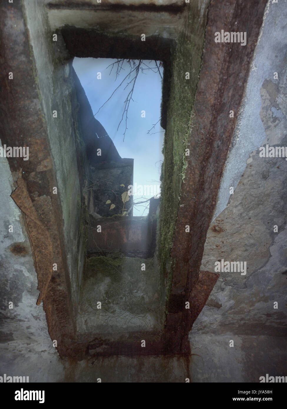 Military tourism and video Wargame. Underground military bunker from ...