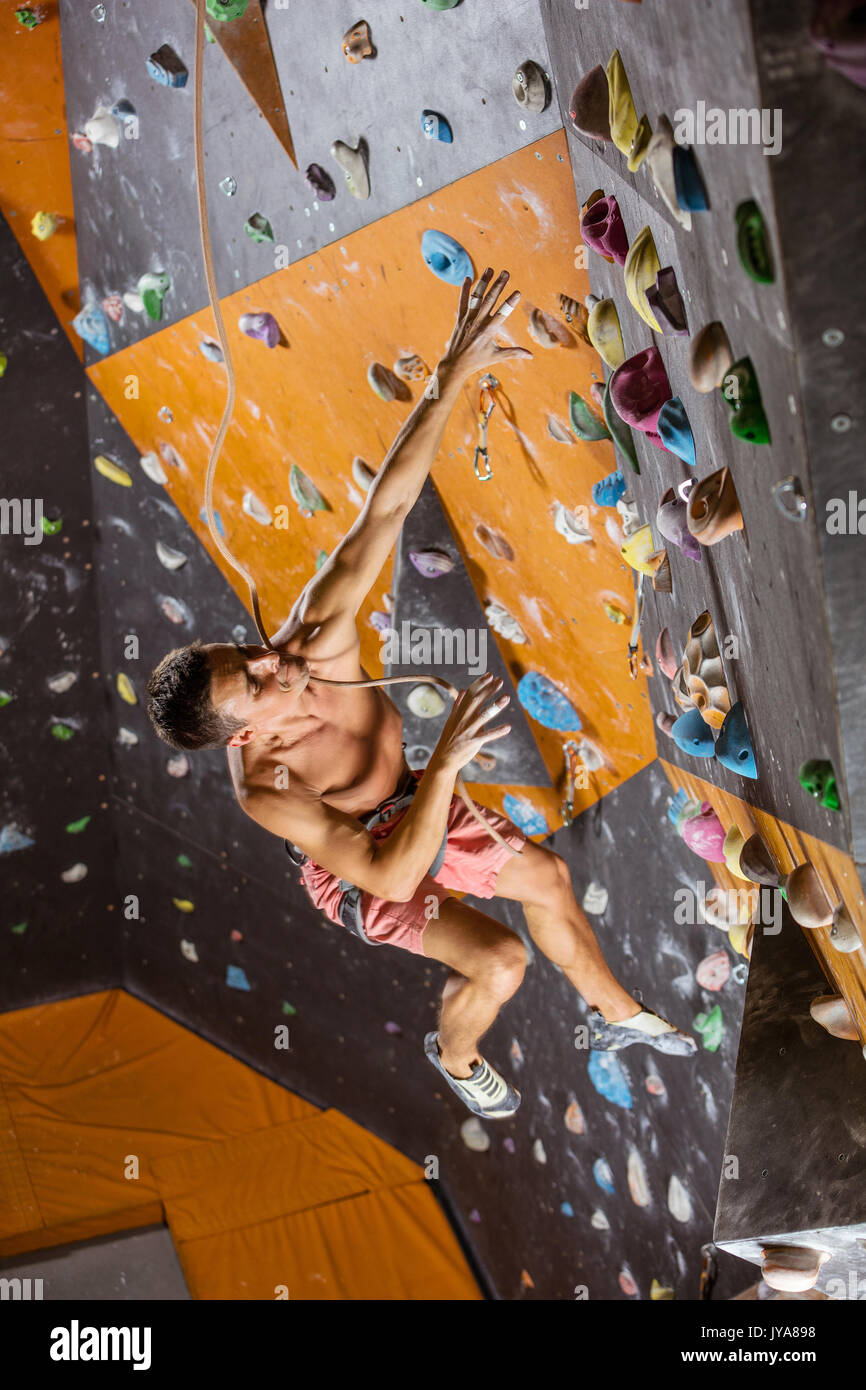 Indoor climbing rope hi-res stock photography and images - Alamy