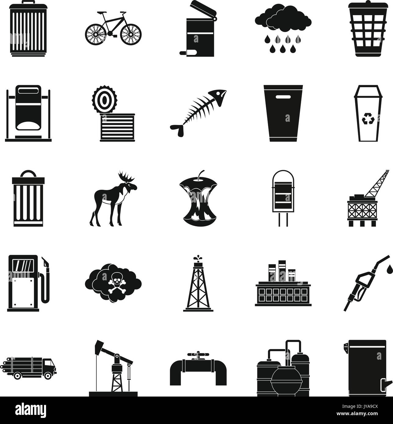 Preserve icons set, simple style Stock Vector Image & Art - Alamy