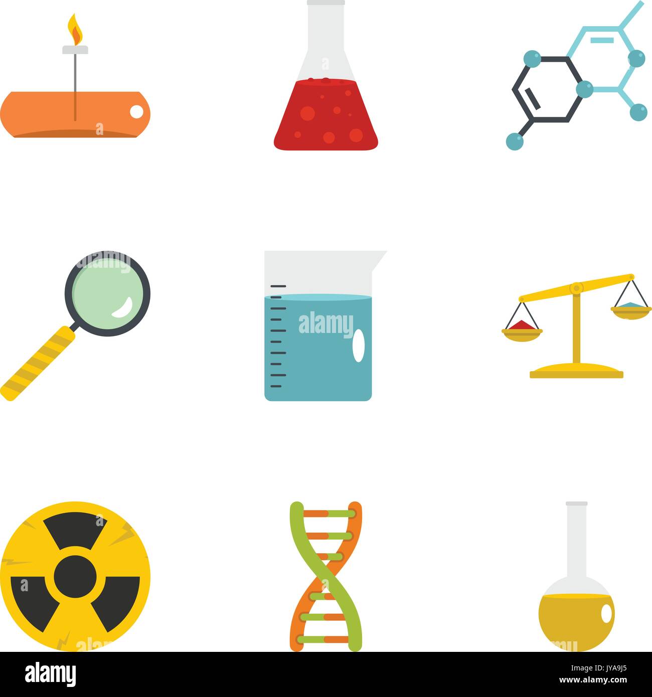 Chemistry science icon set, flat style Stock Vector Image & Art - Alamy Chemistry science icon set, flat style Stock Vector Image & Art - Alamy