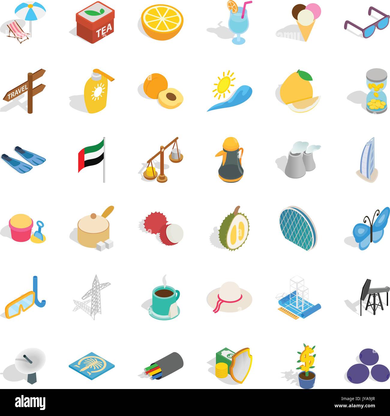 Beach uae swimming Stock Vector Images - Alamy