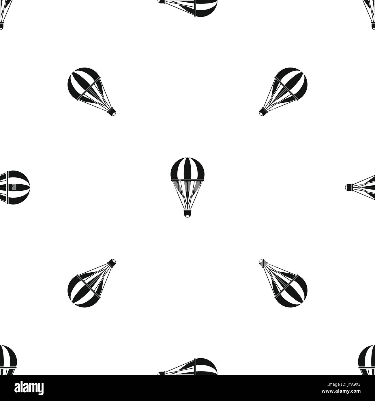 Hot air striped balloon pattern seamless black Stock Vector Image & Art ...