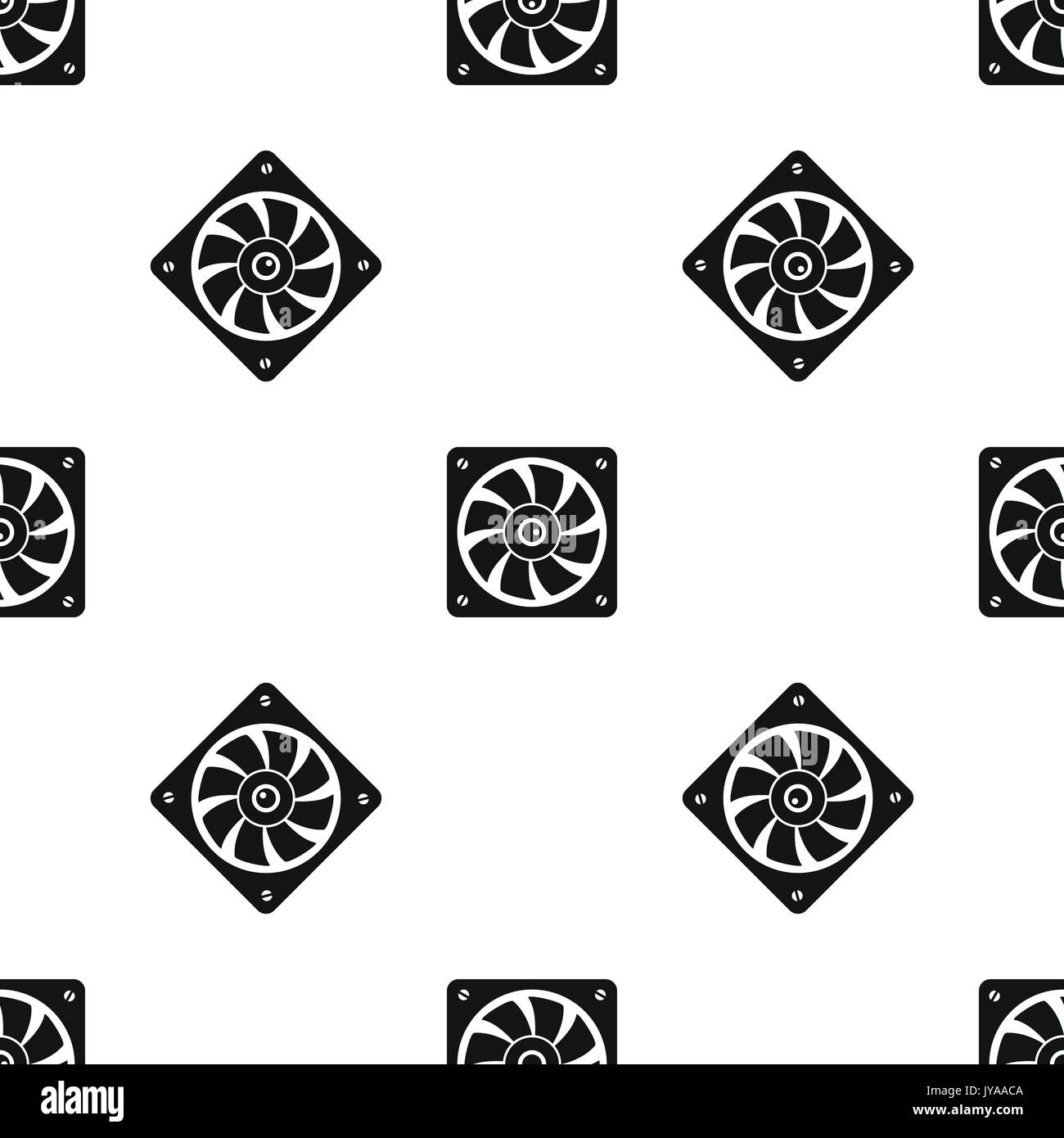 Computer fan pattern seamless black Stock Vector Image & Art - Alamy