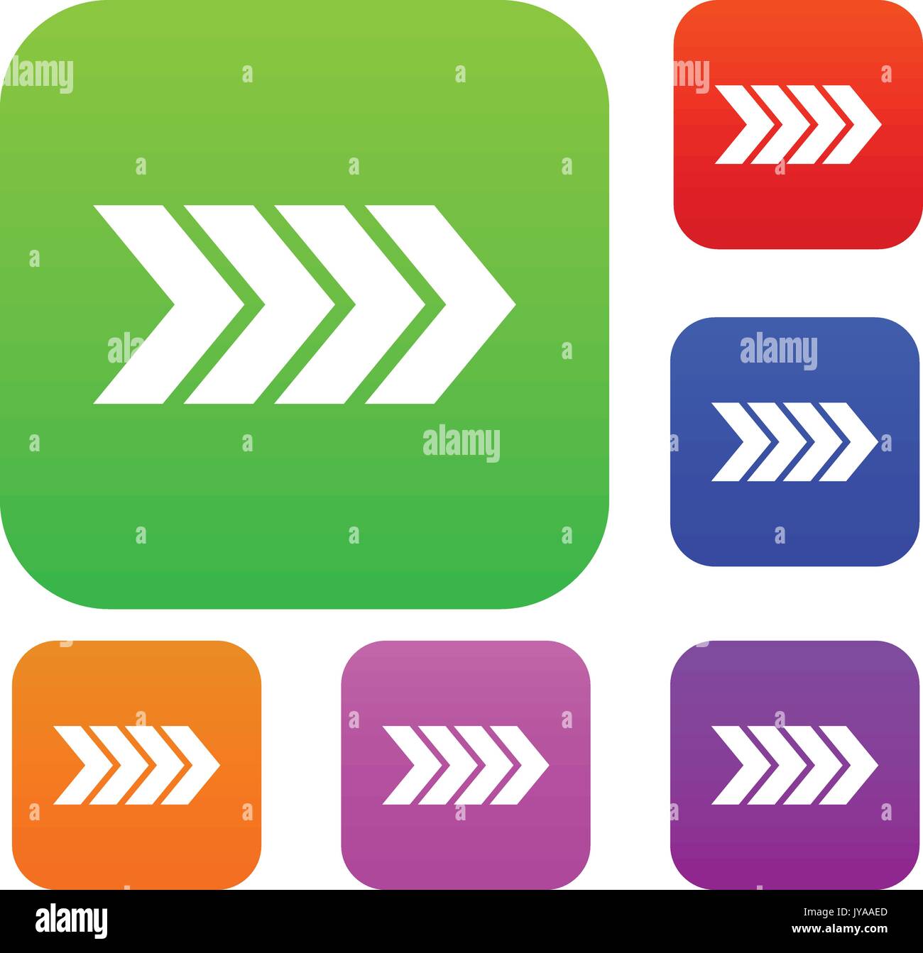 Striped arrow set collection Stock Vector Image & Art - Alamy
