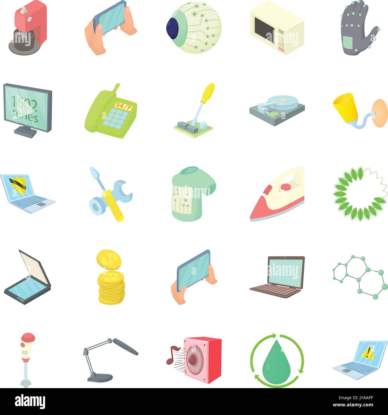 Autonomy icons set, cartoon style Stock Vector Image & Art - Alamy