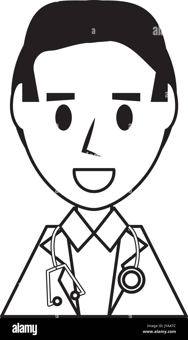 Doctor profile cartoon Stock Vector Image & Art - Alamy