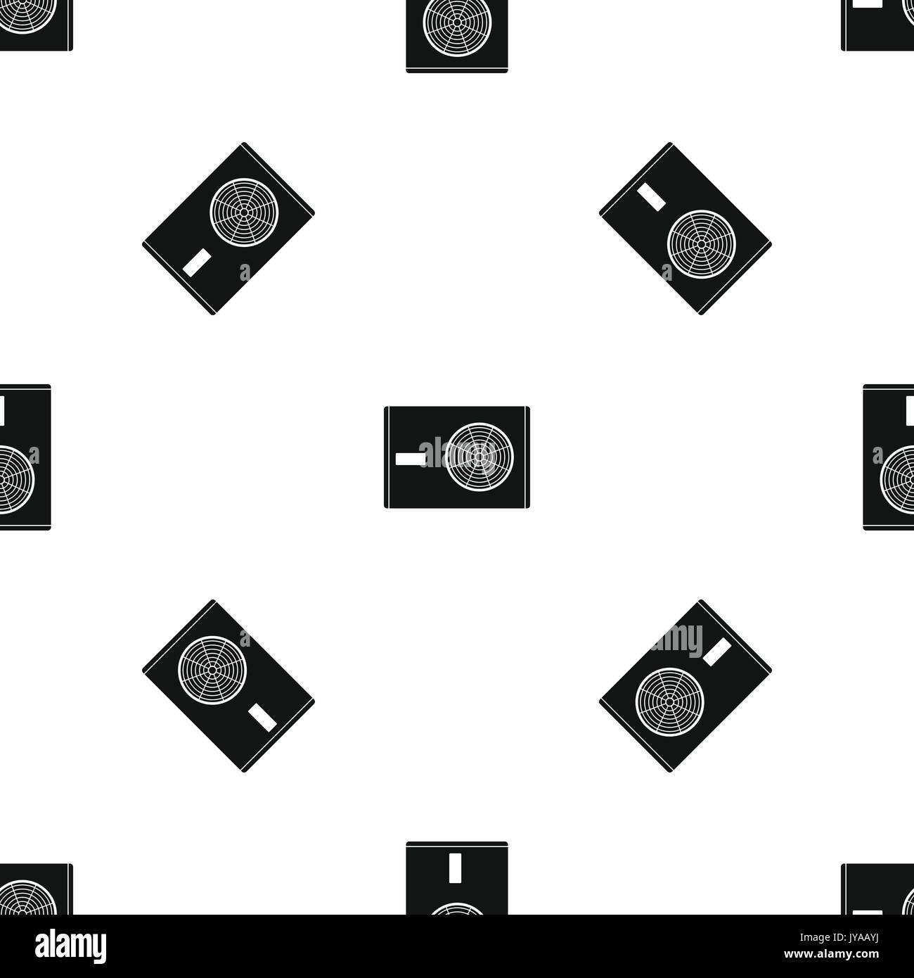 Outdoor compressor of air conditioner pattern seamless black Stock ...