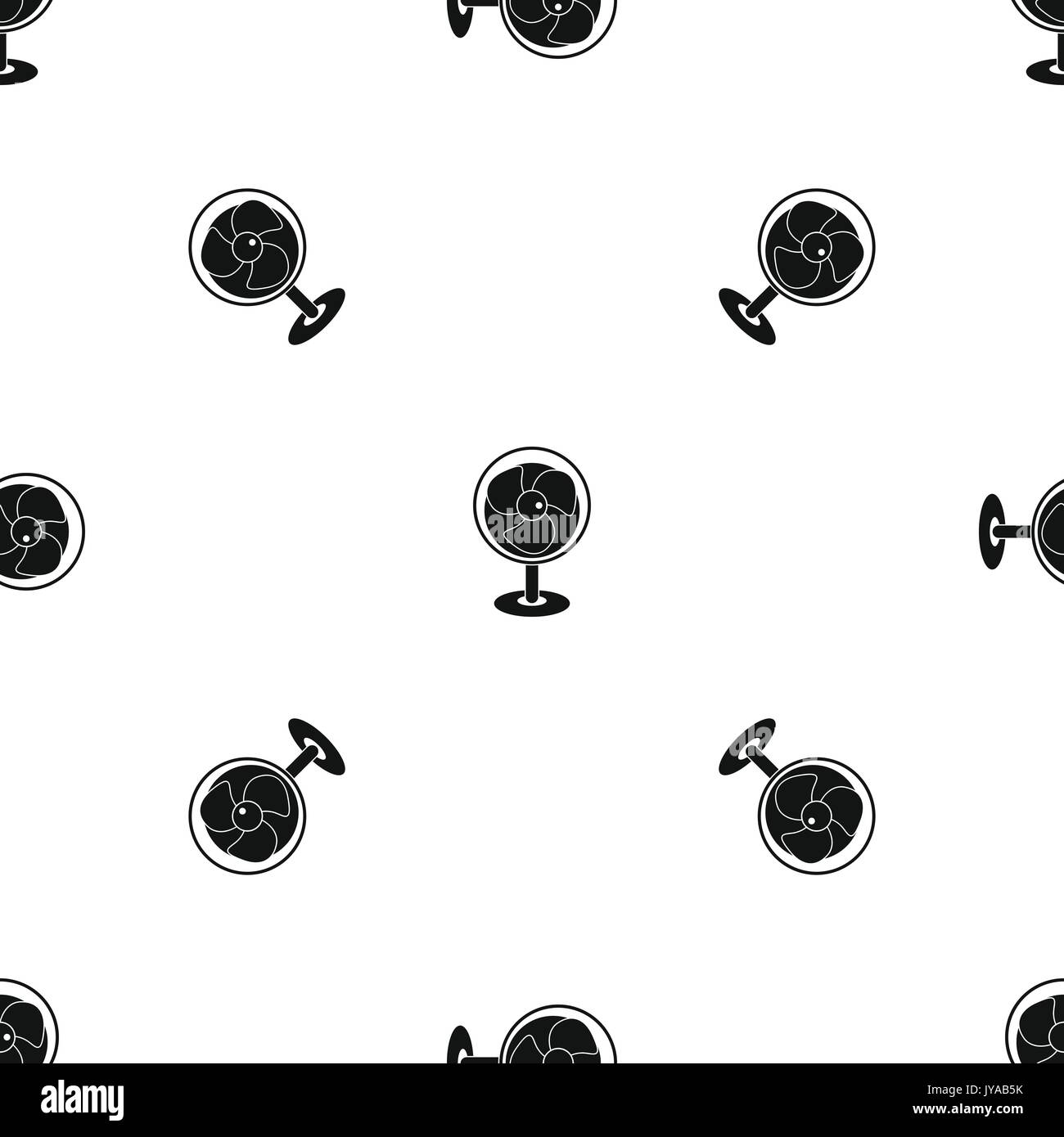 Vintage electric fan pattern seamless black Stock Vector Image & Art ...