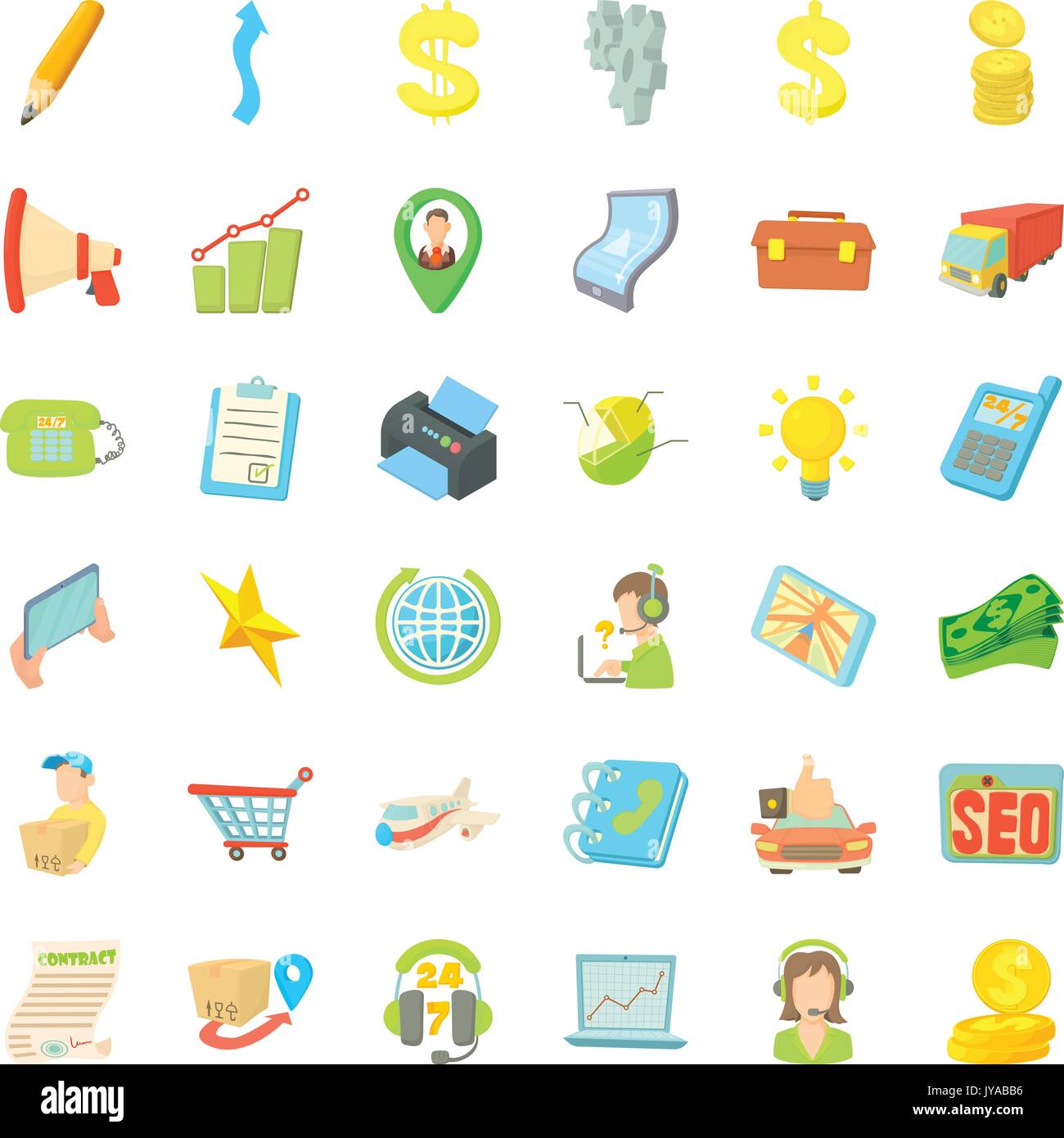 Good business icons set, cartoon style Stock Vector Image & Art - Alamy