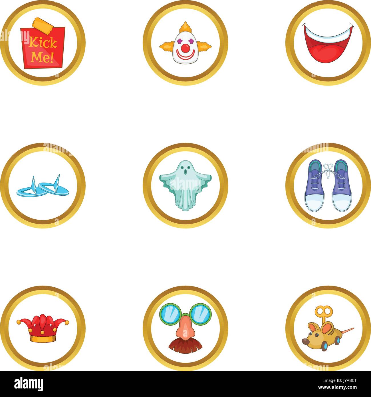 Comedy icons set, cartoon style Stock Vector Image & Art - Alamy