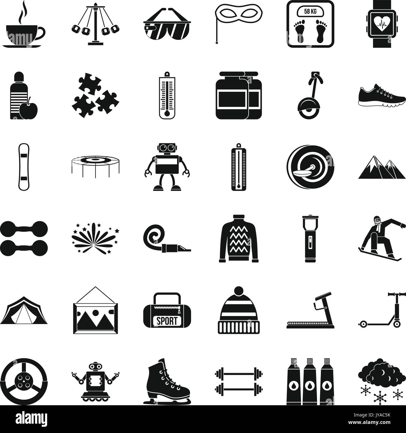 Children walking icons set, simple style Stock Vector Image & Art - Alamy